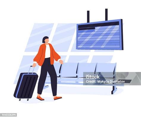 여행 가방을 든 사업가 또는 기업가가 서둘러 출발하는 항공기에 탑승합니다 출장의 개념 가공의 인물에 대한 스톡 벡터 아트 및 기타 이미지 가공의 인물 개념 걷기