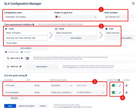 Using Jira Automation Rules With The Sla Time And Report For Jira Add
