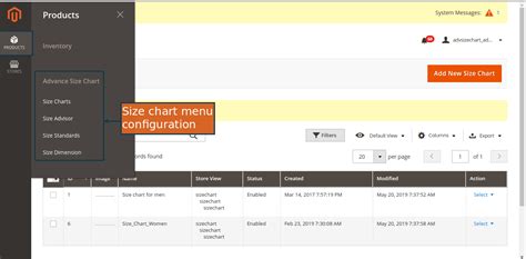Guide To Adding And Customizing Size Chart In Magento 2