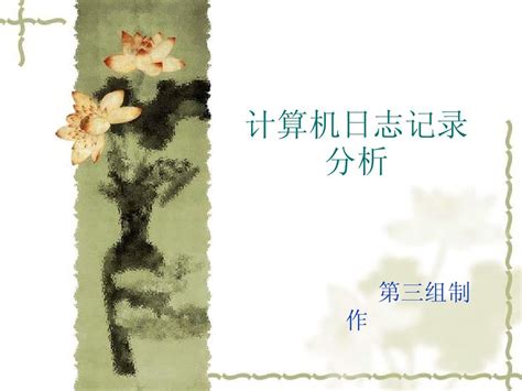 计算机日志记录分析 word文档在线阅读与下载 无忧文档