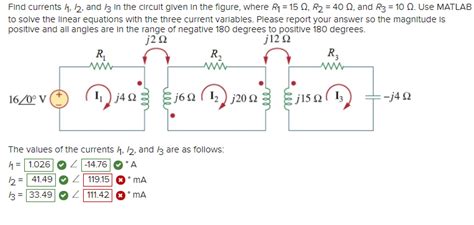 Solved Find Currents 1 2 And In The Circuit Given In The