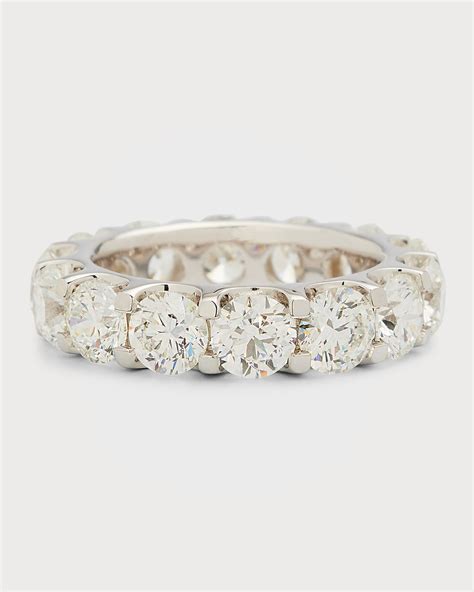 Neiman Marcus Diamonds 18K White Gold Emerald Cut Diamond Eternity Band