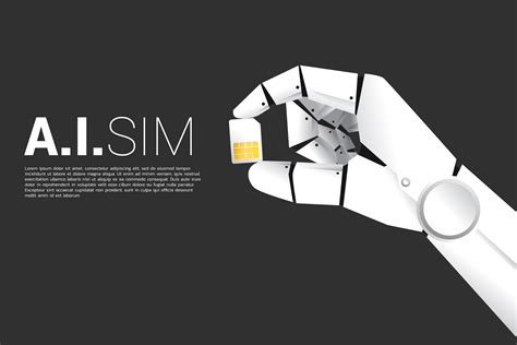 Robot Hand Holding Sim Card 935552 Vector Art At Vecteezy