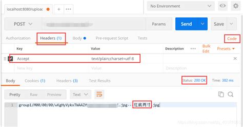 Postman发起请求，返回值出现中文乱码，已解决（springmvc整合fastdfs出现的问题）postman调用接口返回中文乱码 Csdn博客