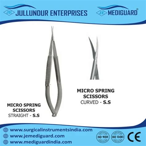 Mediguard Stainless Steel Micro Spring Scissors At Rs 2000 Piece In