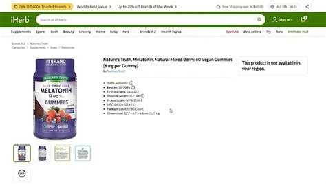 Iherb Pulls The Plug On Melatonin Sales To Australia Daily Mail Online