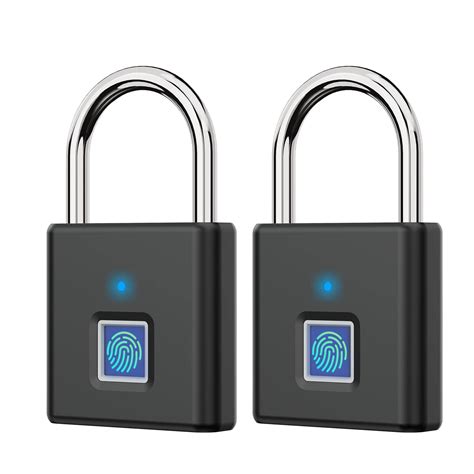 Snapklik Com BRIMFORD Fingerprint Padlock Mini Smart Padlock Ultra Light One Touch Open