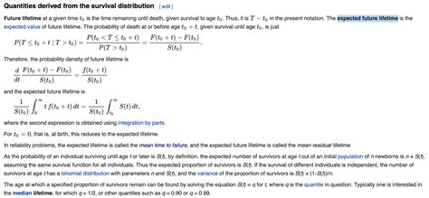 How Do I Calculate Expected Future Lifetime · Sebp Scikit Survival
