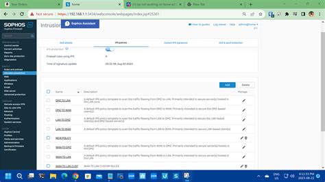 Ips Not Working On Home Edition Discussions Sophos Firewall