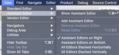 Eclipse Xcode How To View Two Files Side By Side Stack Overflow