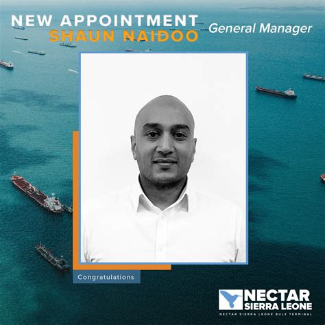 Nectar Sierra Leone Bulk Terminal Nsbt Announces New General Manager