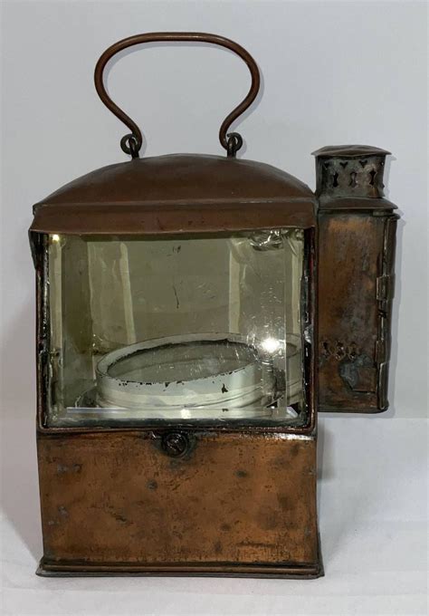 At Auction Copper Ships Binnacle With Dry Card Compass