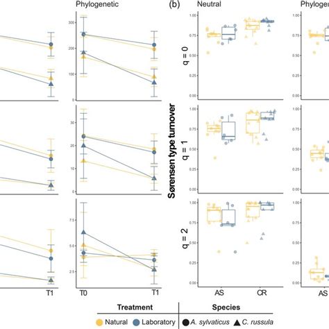 Treatment Effects On Neutral And Phylogenetic Hill Numbers Calculated