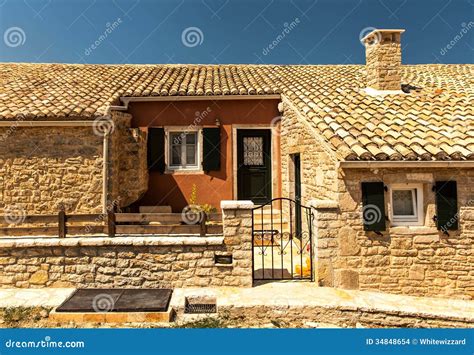 Vieille Maison De Vieux Village De Perithia Corfou Photo Stock Image Du Village Maison 34848654