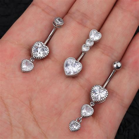 14g Implant Grade Titanium Belly Button Navel Ring 6mm 8mm 10mm 12mm