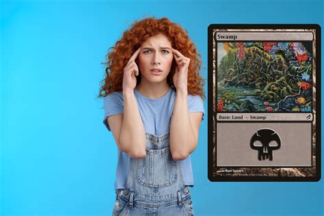 Red Flag He Chose To Use That Basic Land Run Girl The Bored Card
