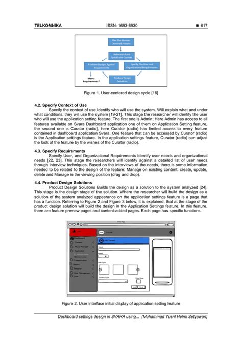 Dashboard Settings Design In Svara Using User Centred Design Method Pdf Computer Software