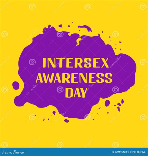 Intersex Awareness Day Typography Poster Lgbt Community Holiday