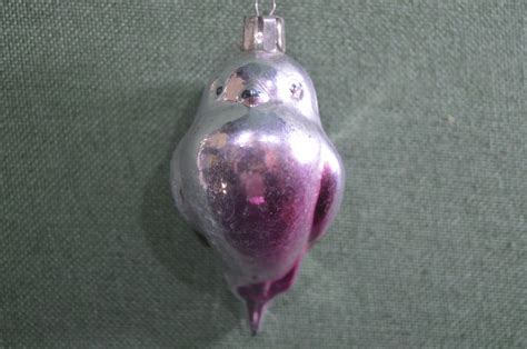 Купить Игрушка елочная стеклянная Птица птичка Снегирь Новогодняя 5 Стекло подвесная