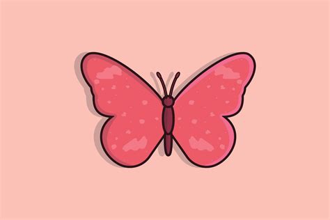 Beautiful Pink Butterfly Vector Design Graphic By Ahsanalvi · Creative