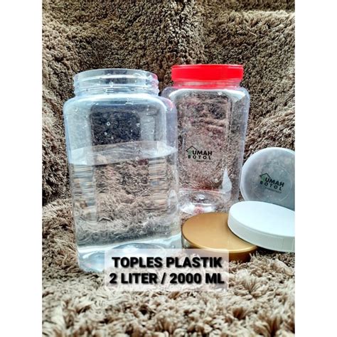 Jual MIN 8 PCS TOPLES PLASTIK KOTAK 2000ml 2 Liter Shopee Indonesia