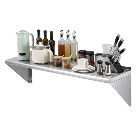 Vevor Vevor Mensola Da Parete In Acciaio Inox 1219 X 356 X 63 Mm