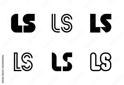 Set Of Letter Ls Logos Abstract Logos Collection With Letters