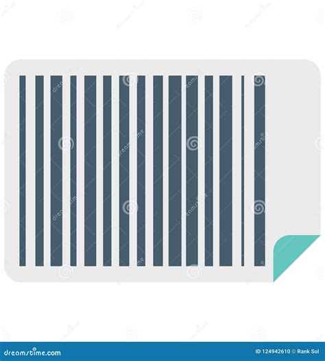 Barcode Color Isolated Vector Icon Editable Stock Vector Illustration Of Line Code