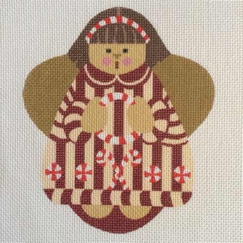 Candy Cane Angel Ornament Needlepoint Joint