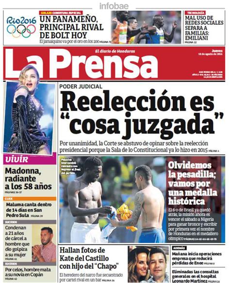 La Prensa Honduras Jueves 18 De Agosto De 2016 Infobae