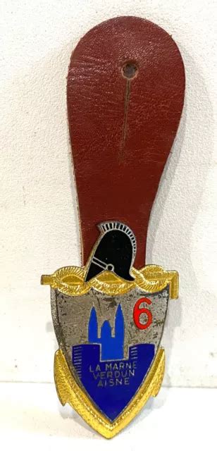 MÉDAILLE PUCELLE INSIGNE Militaire 6 régiment du Génie La Marne