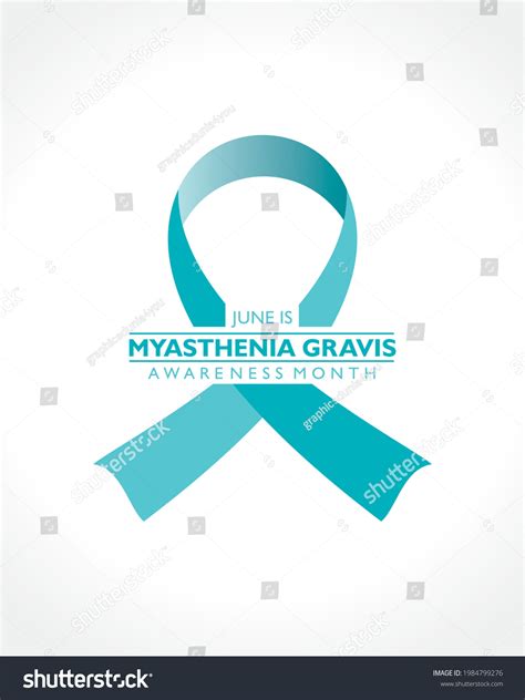 Vector Illustration Myasthenia Gravis Awareness Month Stock Vector