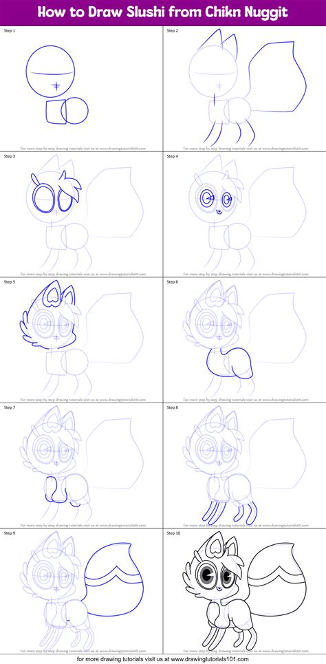 How To Draw Slushi From Chikn Nuggit Chikn Nuggit Step By Step