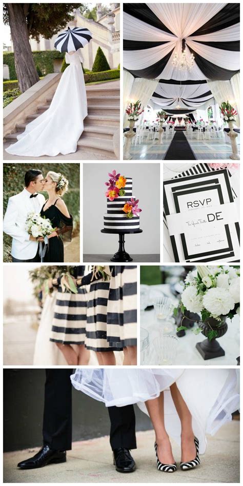 Black And White Stripe Wedding Inspiration Shine Wedding Invitations