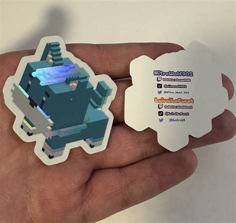 Nitro Cubey Holographic Stickers 5 Pack Nitro Nexus Merch Shop