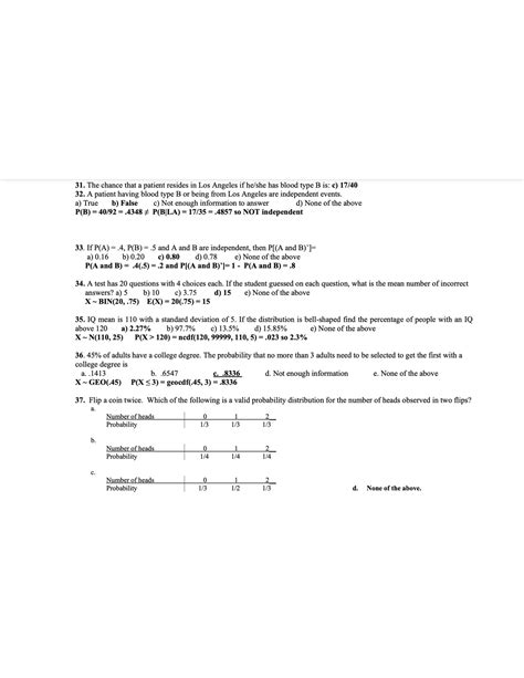 Intro To Stat 3 Probability And Testing Hypothesis Stat 101 Studocu