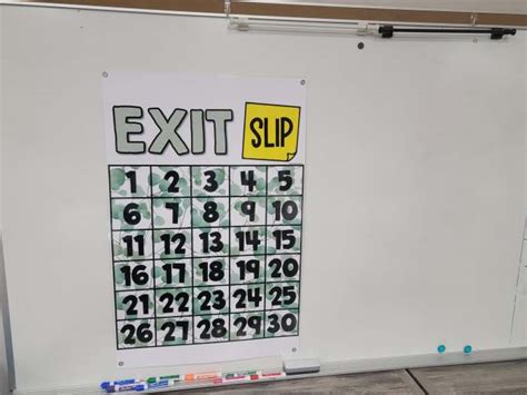 Exit Slips Anchor Chart Hard Good Set Eucalyptus