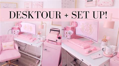 Creative Pink Desk Setup Boost Focus And Style With Pink Workspace Design