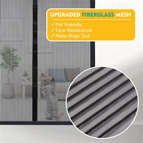 Sekey Fiberglass Magnetic Fly Screen Door 102 X 211cm40″ X 82″heavy