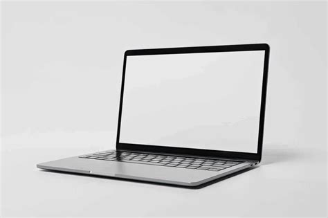 Laptop Computer Or Notebook With Blank Screen Isolated On White