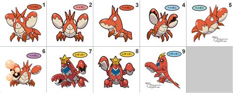 341 342 Corphish Crawdaunt Pan Stickers Pokemon Splashs Pan Sticker Shop