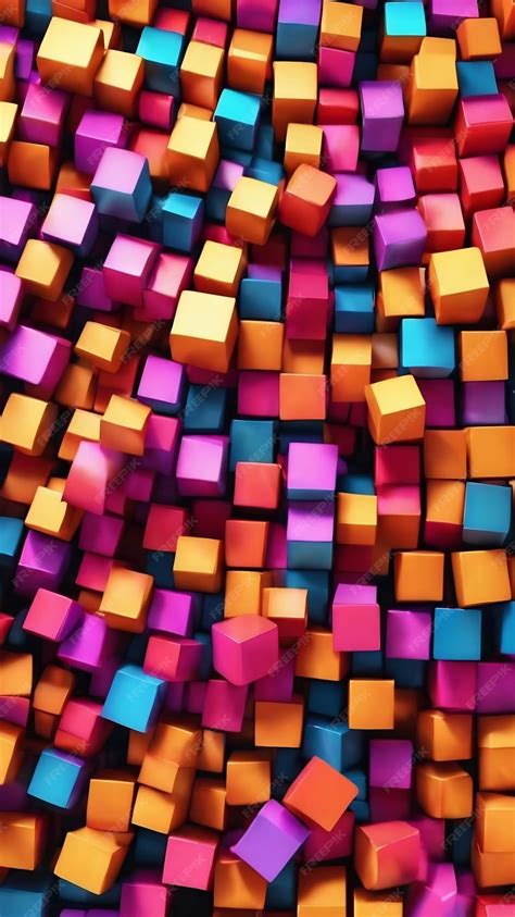 Premium Ai Image Cubes Design Background