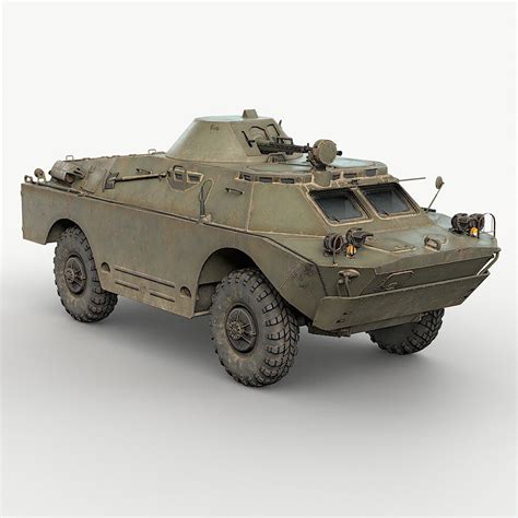 Brdm 2 3d Model Download Fighting Vehicle On