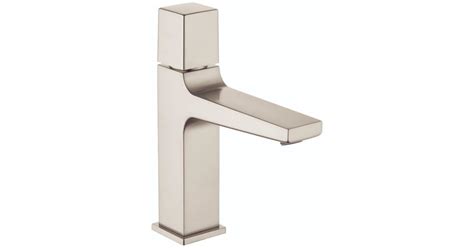 Hansgrohe 32571821 Metropol 1 2 GPM Single Hole Bathroom Faucet With Push Button Handle Less