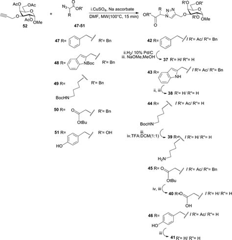 Synthesis Of 123 Triazole Linked Glycoconjugates 3741 By Click