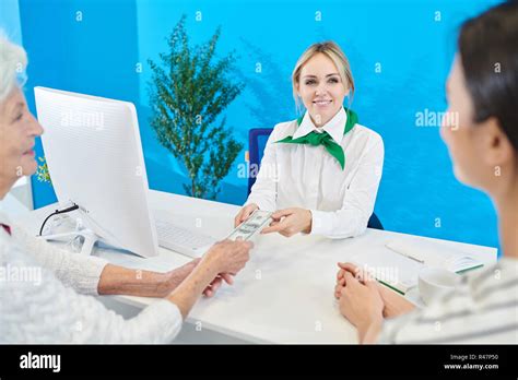 Adult Babe And Mother Borrowing From Bank Stock Photo Alamy