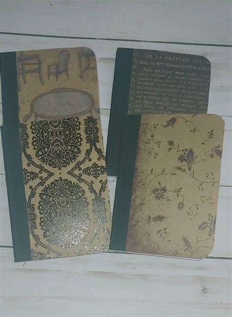 Old Fashioned Mini Composition Notebooks Days Gone By Etsy