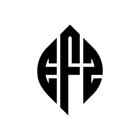 Efz Circle Letter Logo Design With Circle And Ellipse Shape Efz Ellipse Letters With