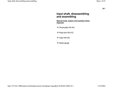35 1 Input Shaft Assembly Pdf
