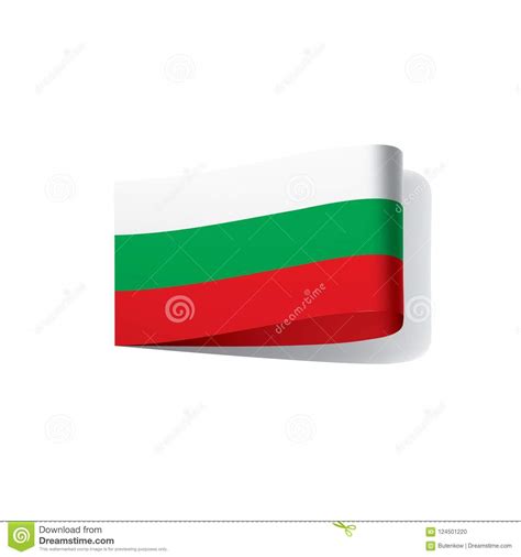 Bandera De Bulgaria Ejemplo Del Vector Ilustración del Vector